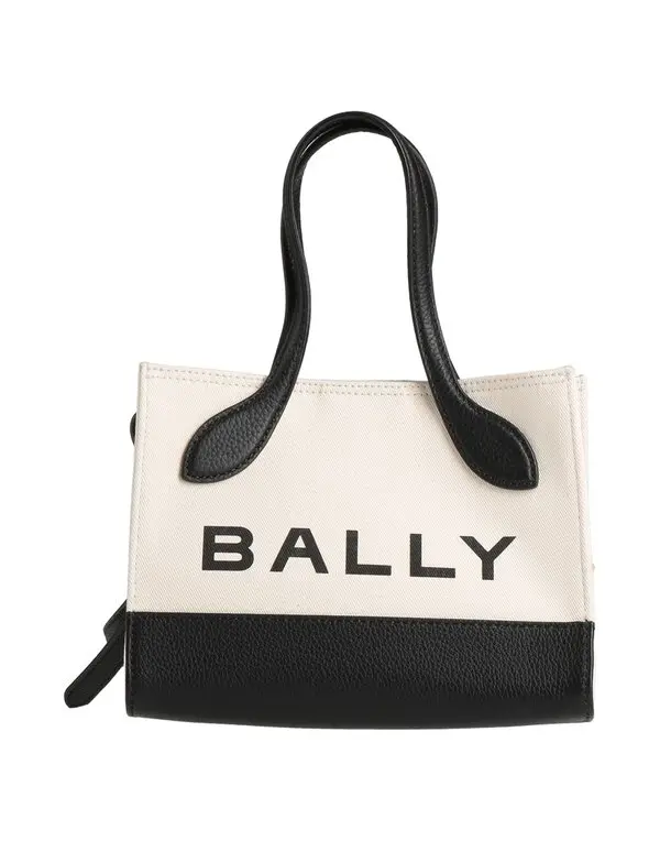 Bally Handbag Leather And Textile Fibers - Black