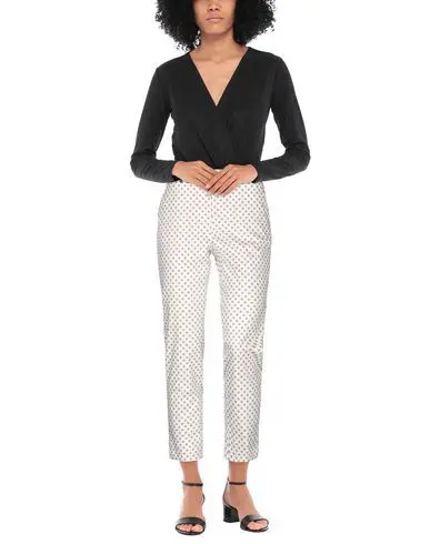 Peserico Straight Leg Pants With Leather Detailing - Beige