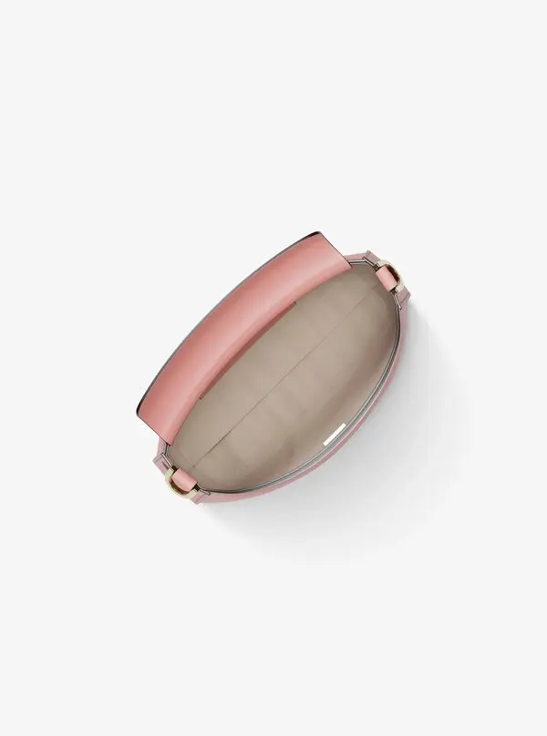 Michael Kors Bryant Small Pebbled Leather Convertible Pochette - Pink