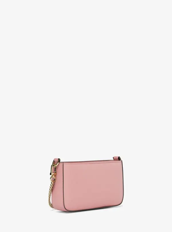Michael Kors Bryant Small Pebbled Leather Convertible Pochette - Pink