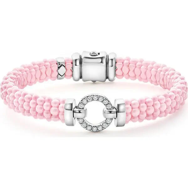 Lagos Caviar Ceramic Circle Bracelet - Pink