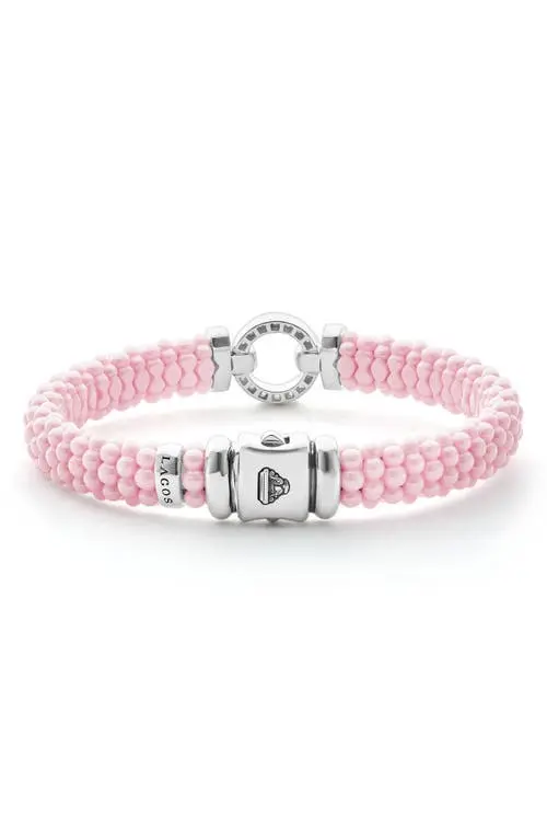 Lagos Caviar Ceramic Circle Bracelet - Pink