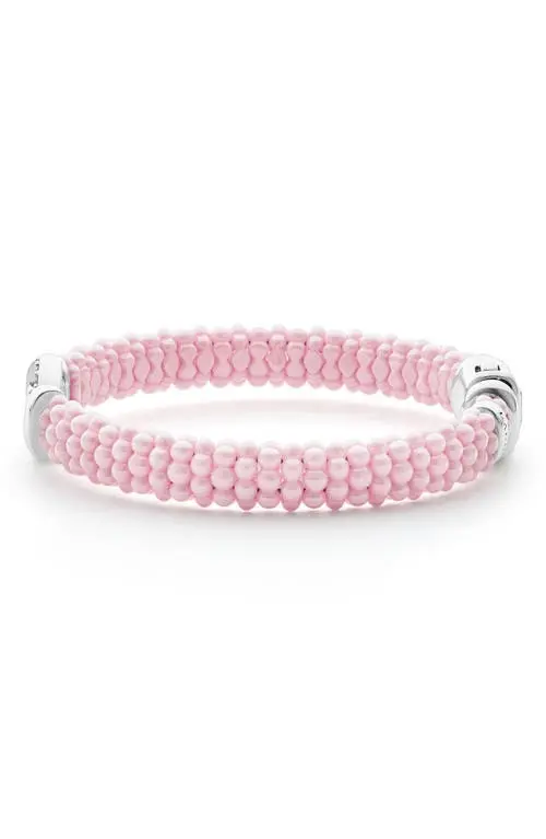 Lagos Caviar Ceramic Circle Bracelet - Pink