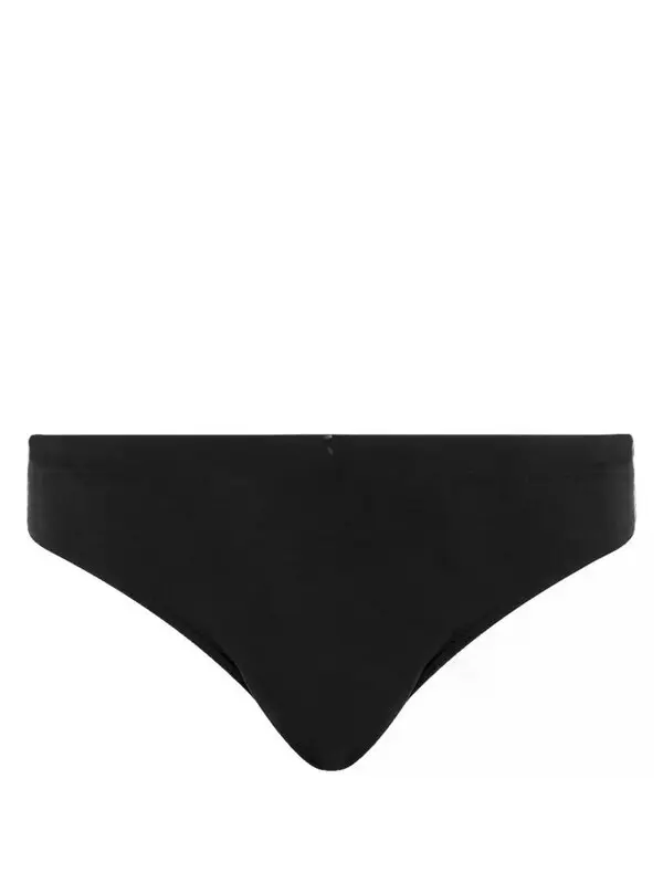 Moschino Logo-tape Briefs - Black