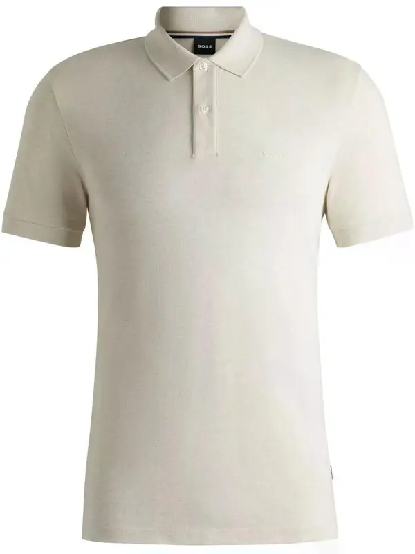 BOSS Cotton Polo Shirt - Neutrals