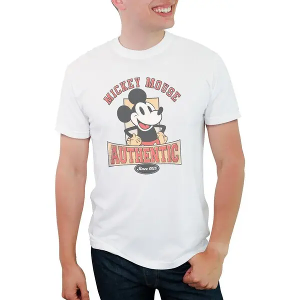 MICKEY & FRIENDS Authentic Since 1928 Graphic T-shirt - White