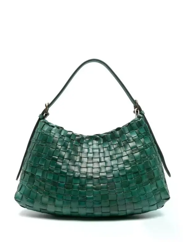 Dragon Diffusion Woven Leather Shoulder Bag