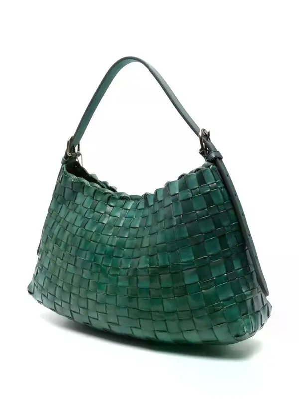 Dragon Diffusion Woven Leather Shoulder Bag