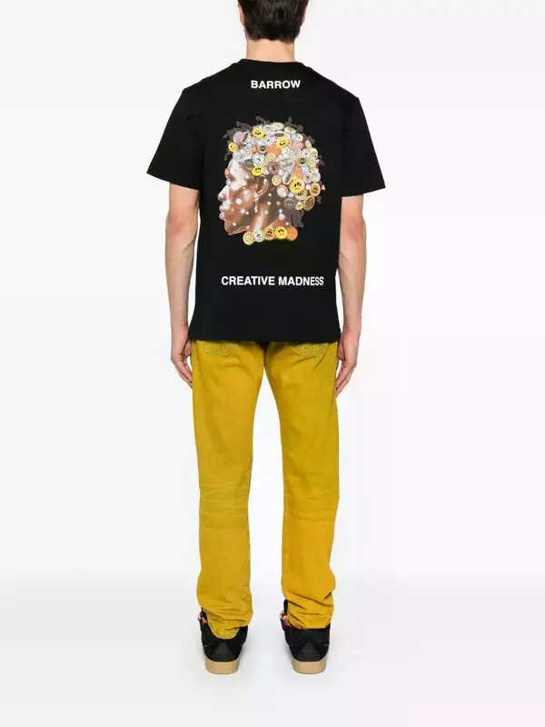 BARROW Graphic-print T-shirt - Black