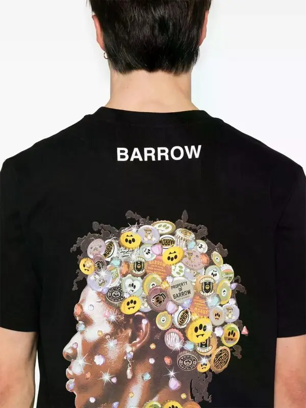 BARROW Graphic-print T-shirt - Black