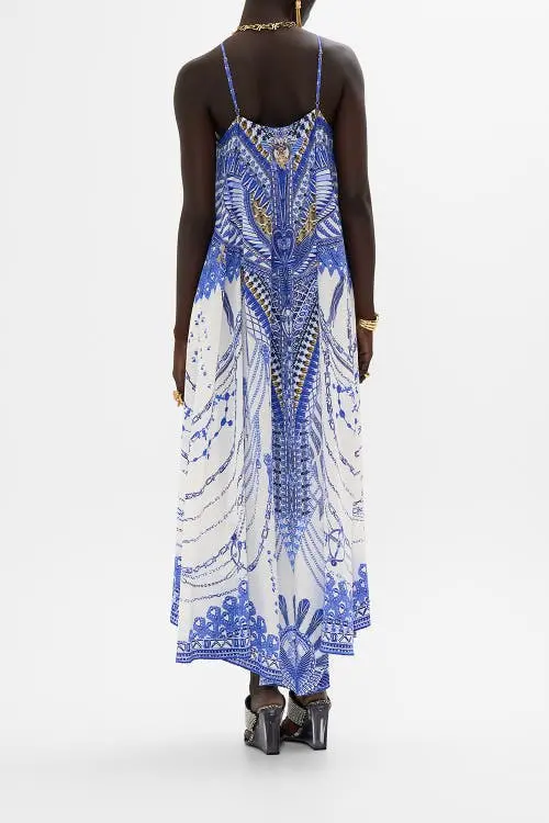 Camilla Gather Neck Hardware Maxi Dress