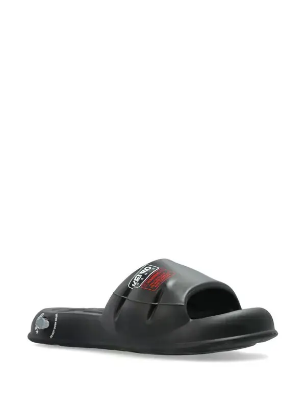 Kenzo Logo-print Slides - Black