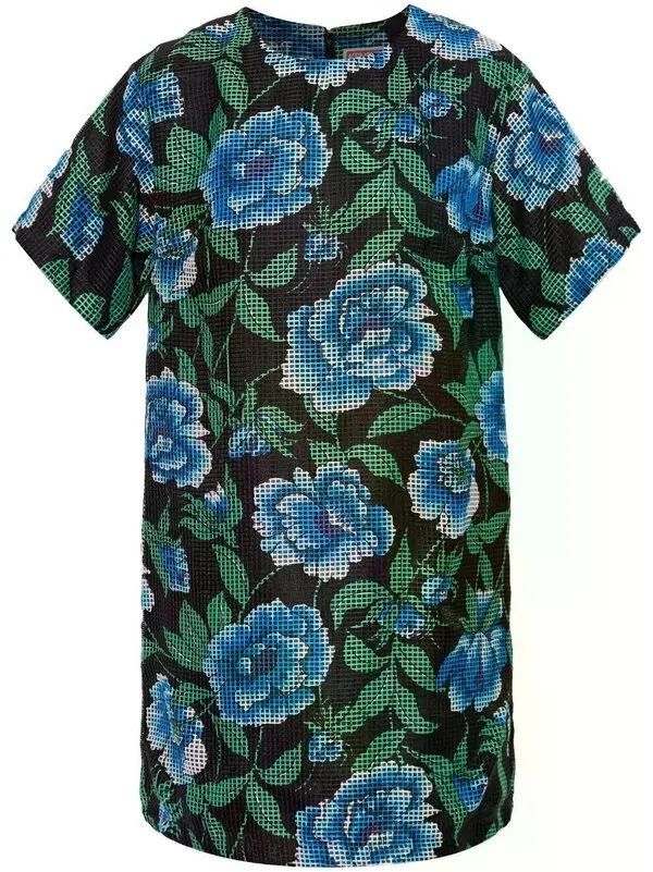 Kenzo Peonies Mini Dress