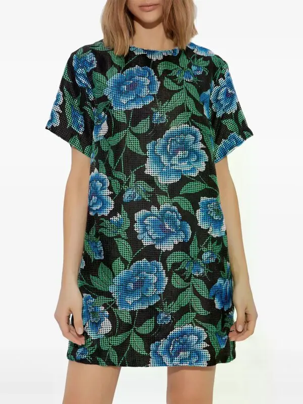 Kenzo Peonies Mini Dress