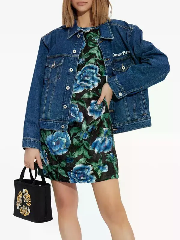 Kenzo Peonies Mini Dress