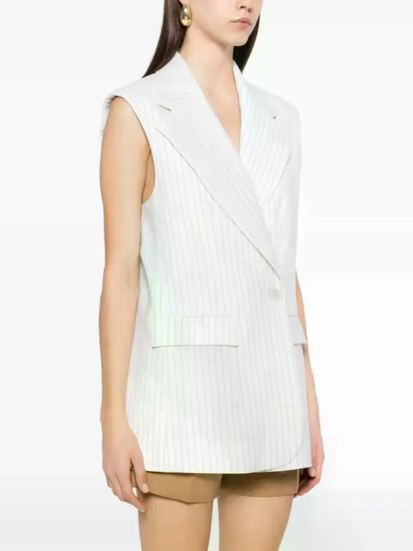 P.a.r.o.s.h Libra Waistcoat - White