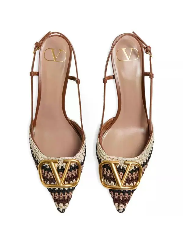 Valentino Garavani Vlogo Signature Slingback Pumps