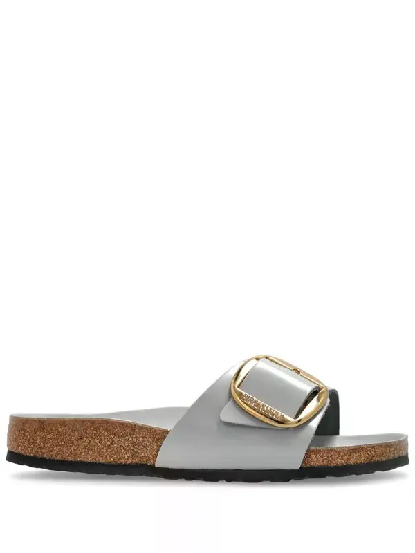 BIRKENSTOCK Madrid Big Buckle Slides - Grey
