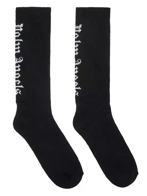 Palm Angels Intarsia Logo Socks