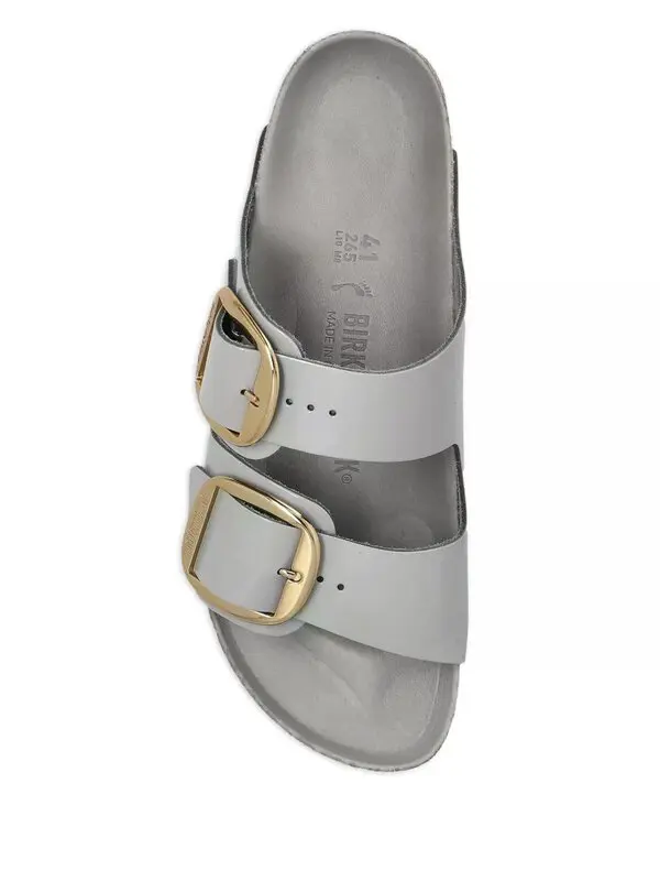 BIRKENSTOCK Arizona Big Buckle Slides - Grey
