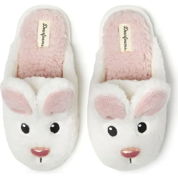 DEARFOAMS Shay Easter Bunny Scuff Slippers