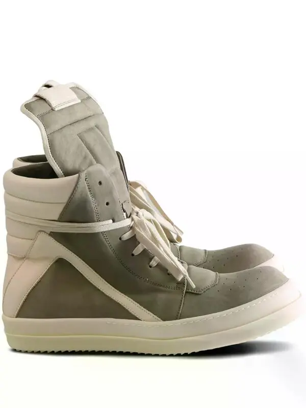 Rick Owens Geobasket Sneakers - Green | Editorialist