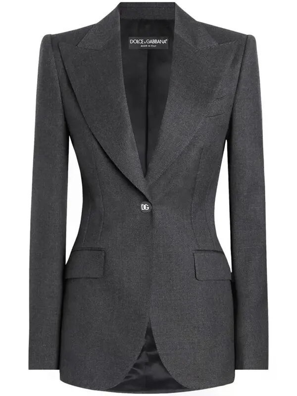 Dolce & Gabbana Single-breasted Blazer - Grey