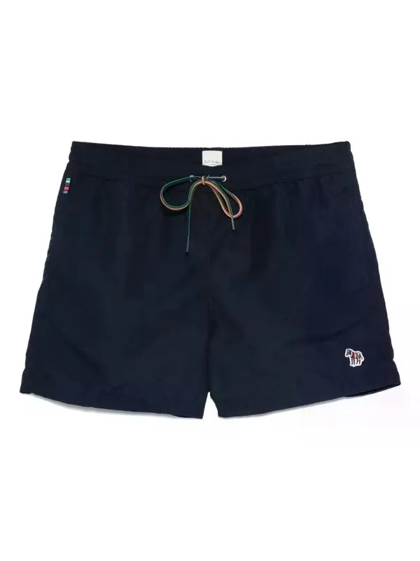 Paul Smith Zebra-motif Swim Shorts - Blue