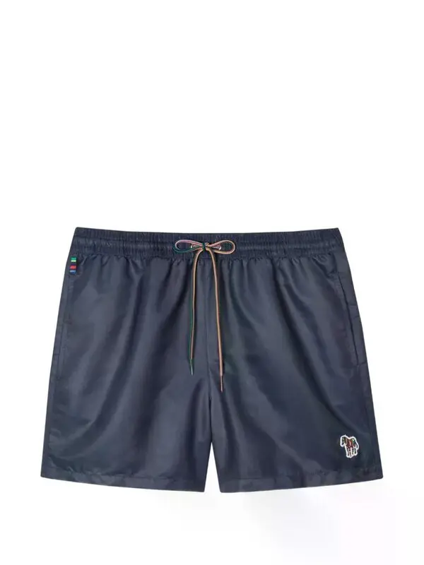 Paul Smith Zebra Logo Swim Shorts - Blue