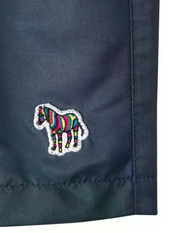 Paul Smith Zebra Logo Swim Shorts - Blue