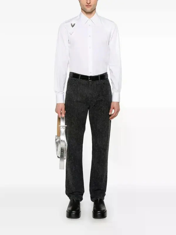 Alexander McQueen Buckle Poplin Shirt