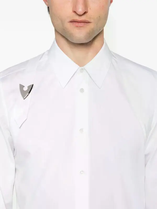 Alexander McQueen Buckle Poplin Shirt