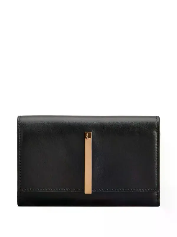 TOD'S Logo-engraved Wallet - Black