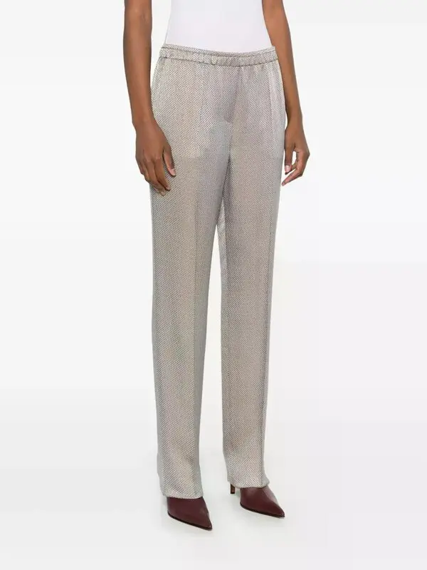 Giorgio Armani Pattern Jacquard Trousers
