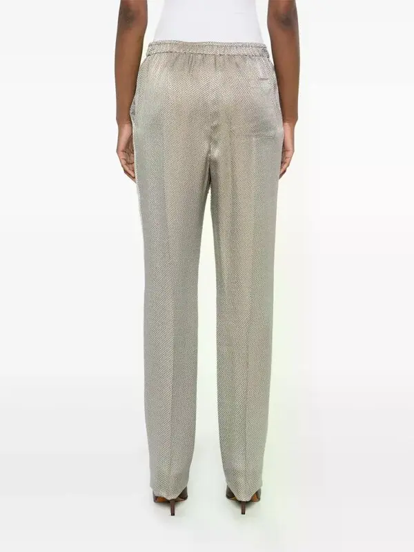 Giorgio Armani Pattern Jacquard Trousers