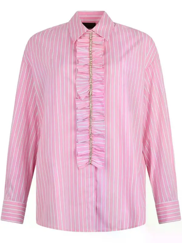 Liu Jo Ruched Striped Shirt