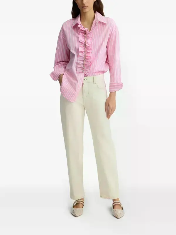 Liu Jo Ruched Striped Shirt
