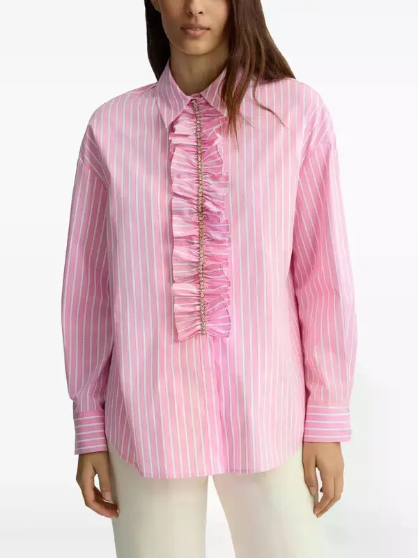 Liu Jo Ruched Striped Shirt