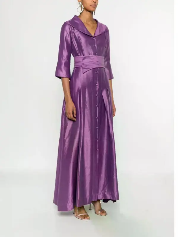 BARUNI Metallic-effect Maxi Dress