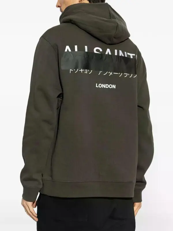 ALLSAINTS Logo Print Hoodie - Black