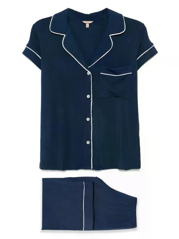 Eberjey Gisele Cropped Pyjama Sets - Blue