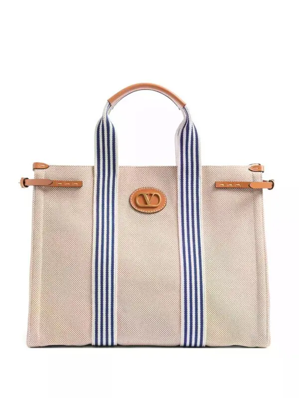 Valentino Garavani Antibes Vlogo Tote - Neutrals