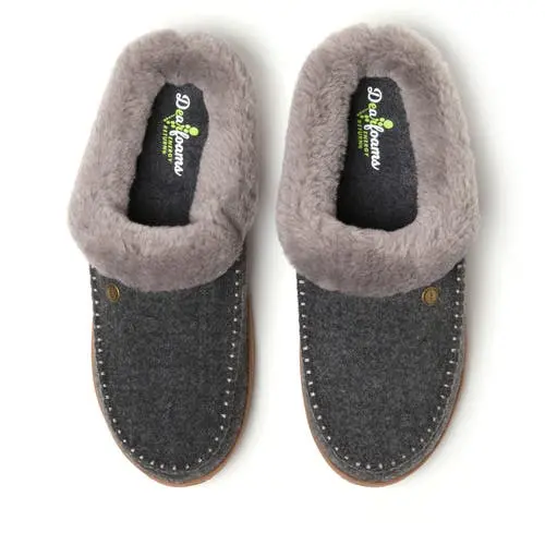 DEARFOAMS Baro Energy Return Clog Slipper - Dark Heather Grey
