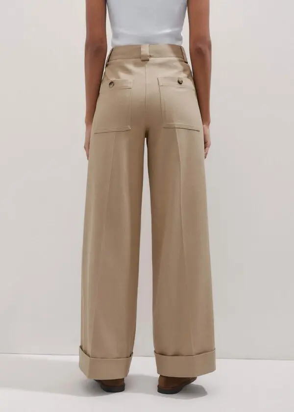 ME+EM Pleated Straight-leg Trainer-grazer Trouser