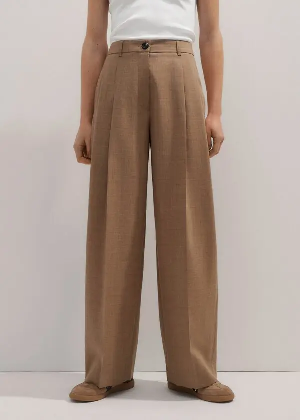 ME+EM Pleated Wide Leg Trousers