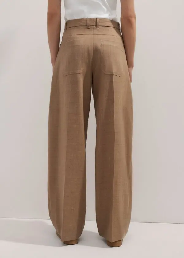 ME+EM Pleated Wide Leg Trousers