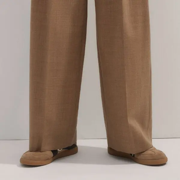 ME+EM Pleated Wide Leg Trousers