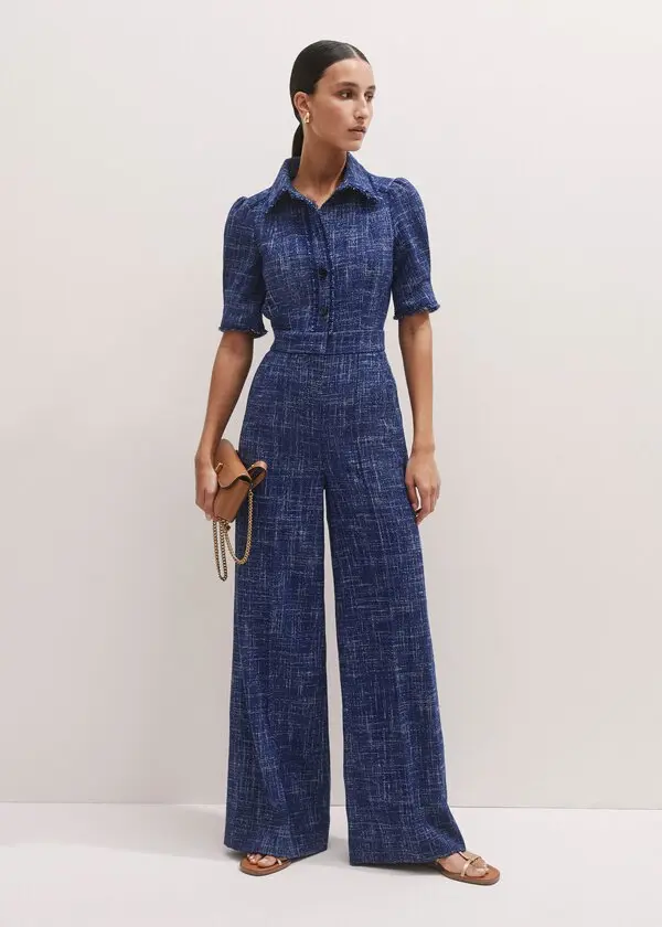ME+EM Tweed Jumpsuit