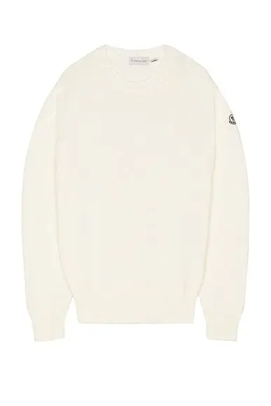 Moncler Crew Neck Sweater - Silk White