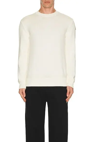 Moncler Crew Neck Sweater - Silk White